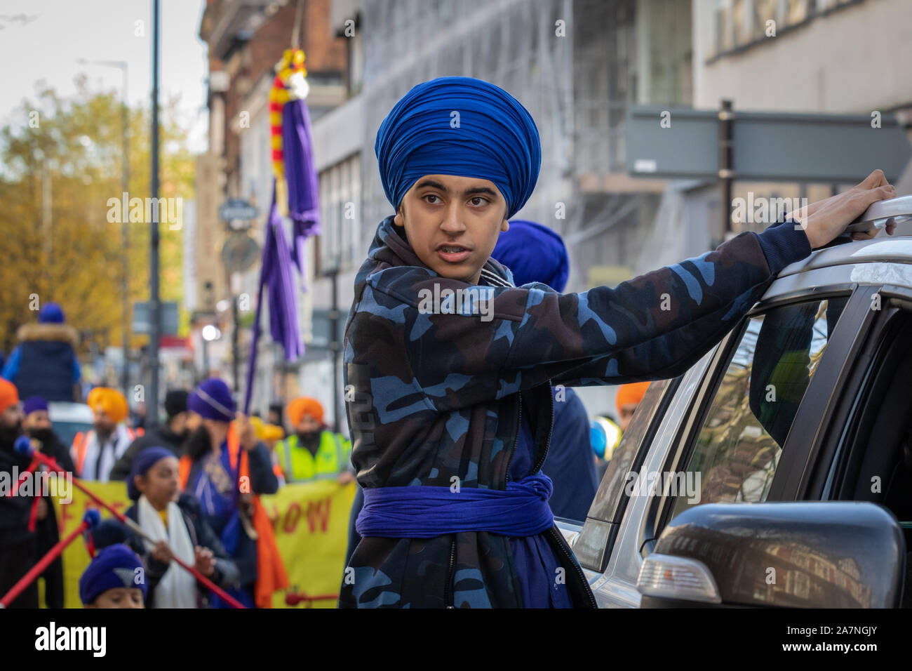 Sikh Nagar Kirtan Procession. Up to 15,000 Sikhs took part in a ...