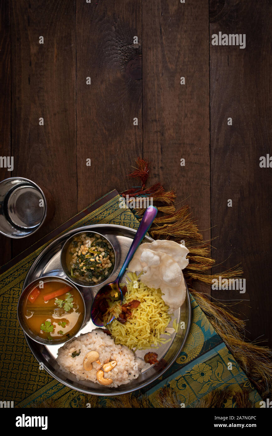 Traditional indian servingware hi-res stock photography and images - Alamy