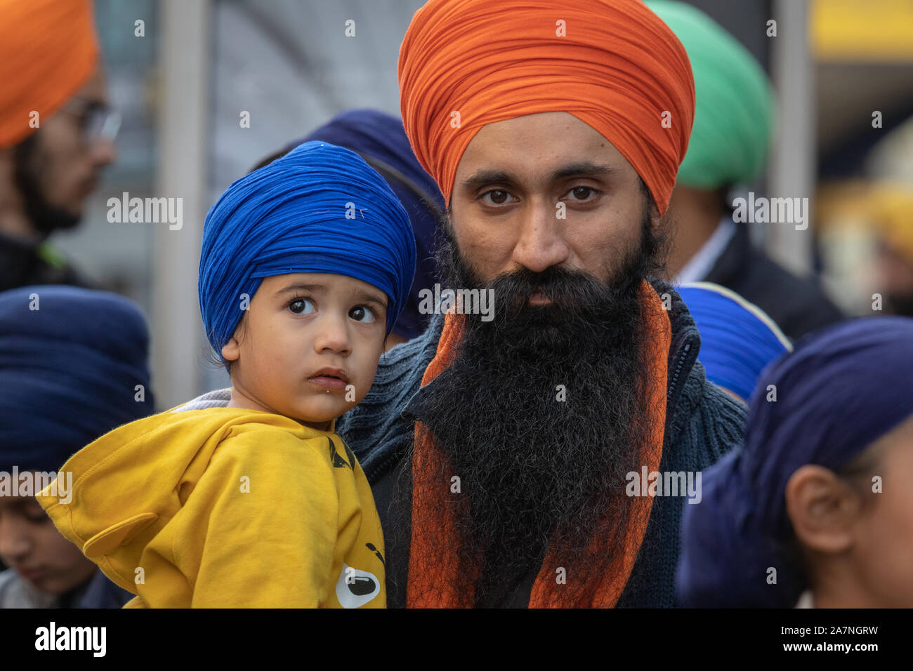 Sikh Nagar Kirtan Procession. Up to 15,000 Sikhs took part in a ...