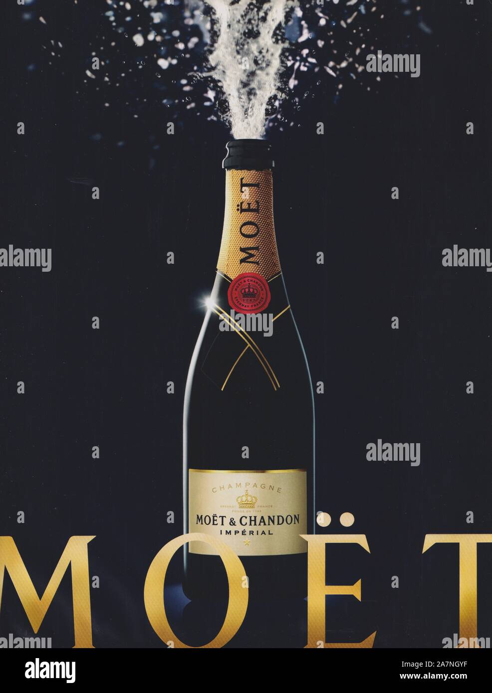 Moet champagne poster hi-res stock photography and images - Alamy