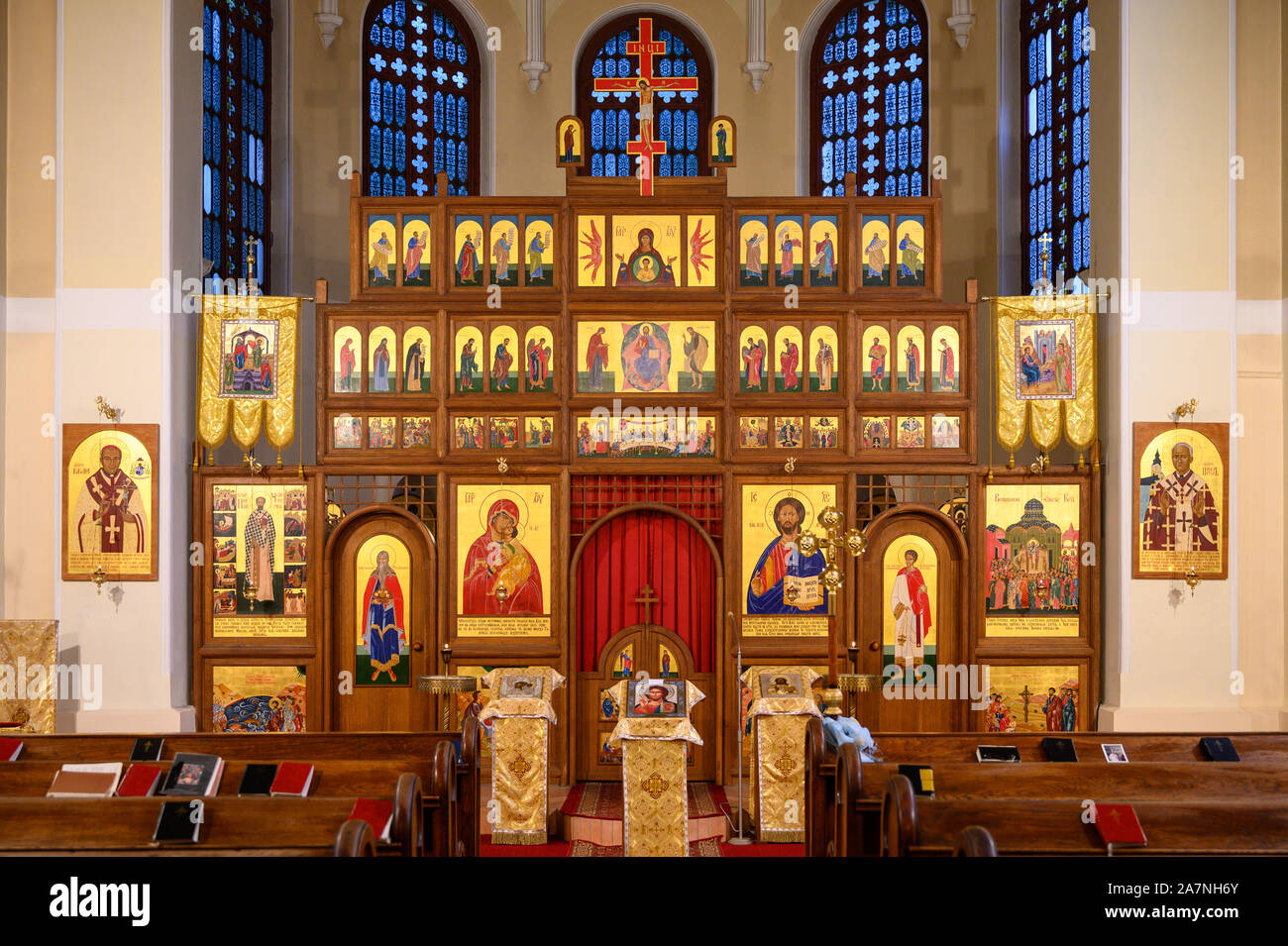 The Iconostasis of the Greek Catholic church of the Exaltation of the ...