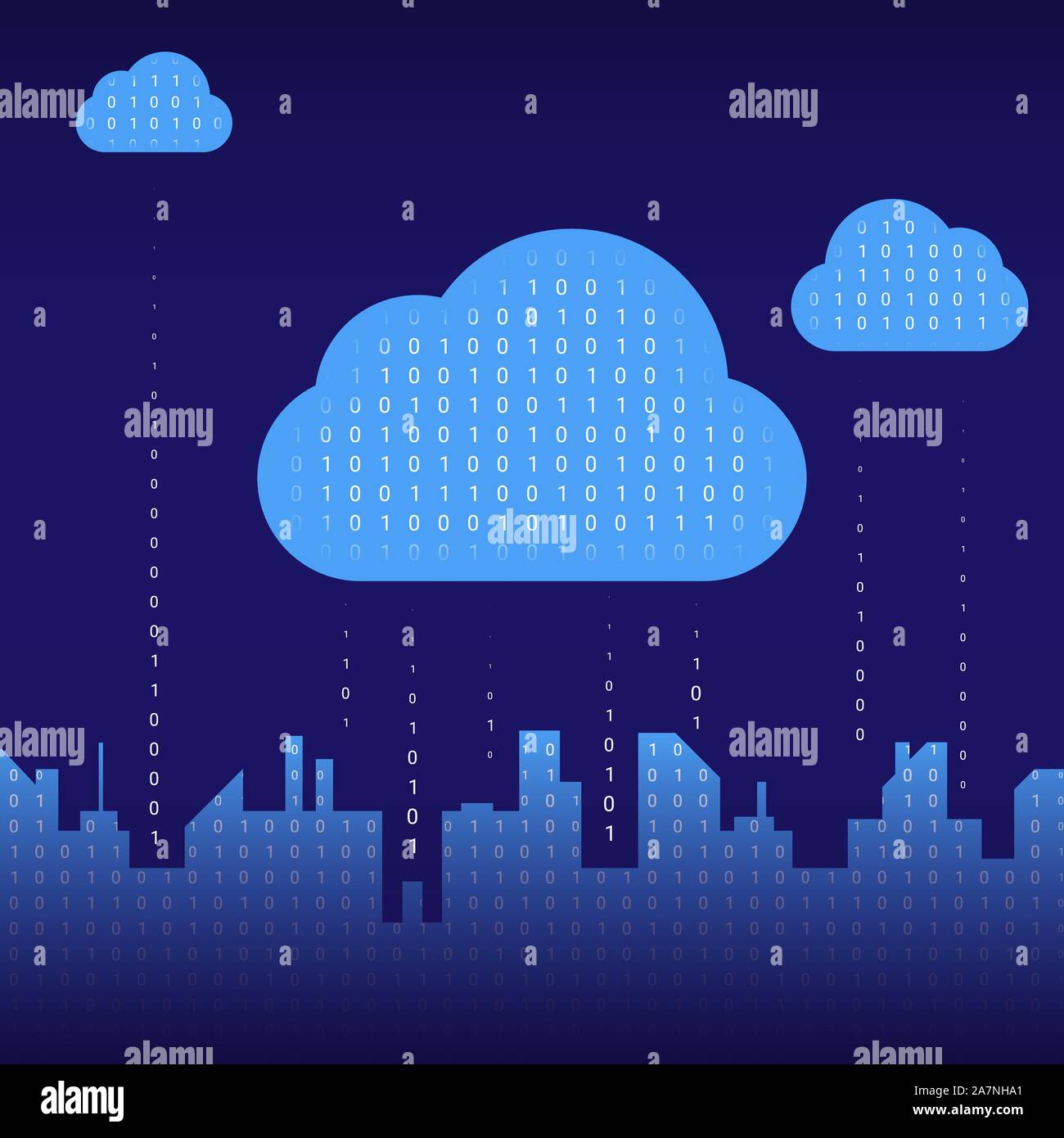 Digital city binary code Stock Vector Images - Alamy