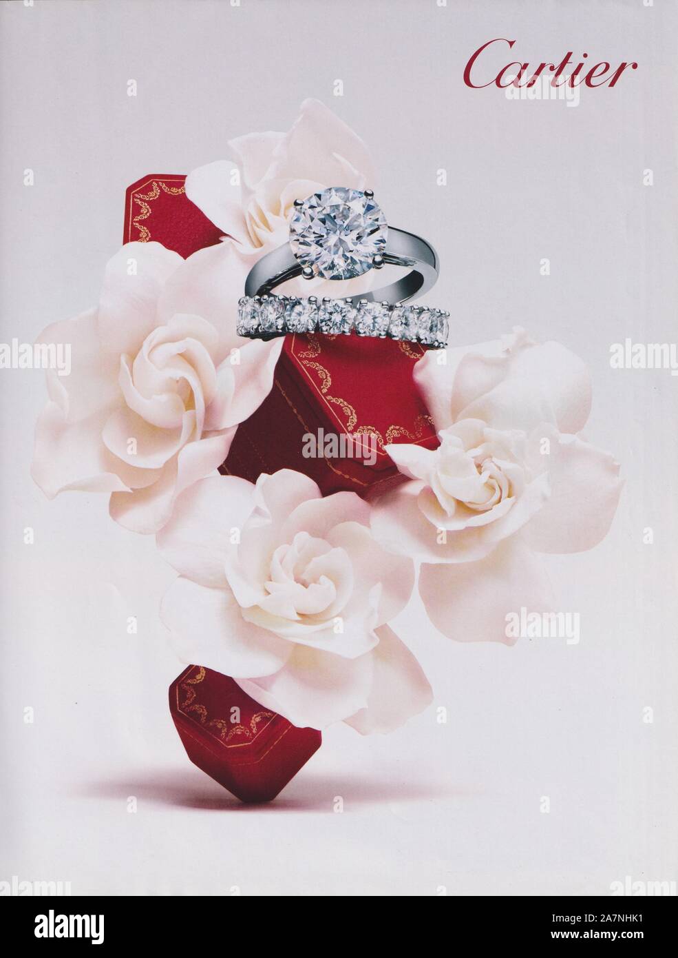 poster advertising Cartier diamonds jewelry and watches in paper ...