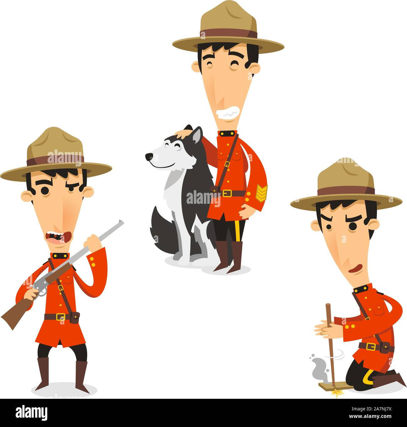 Canadian Ranger cartoon illustrations Stock Vector Image & Art - Alamy