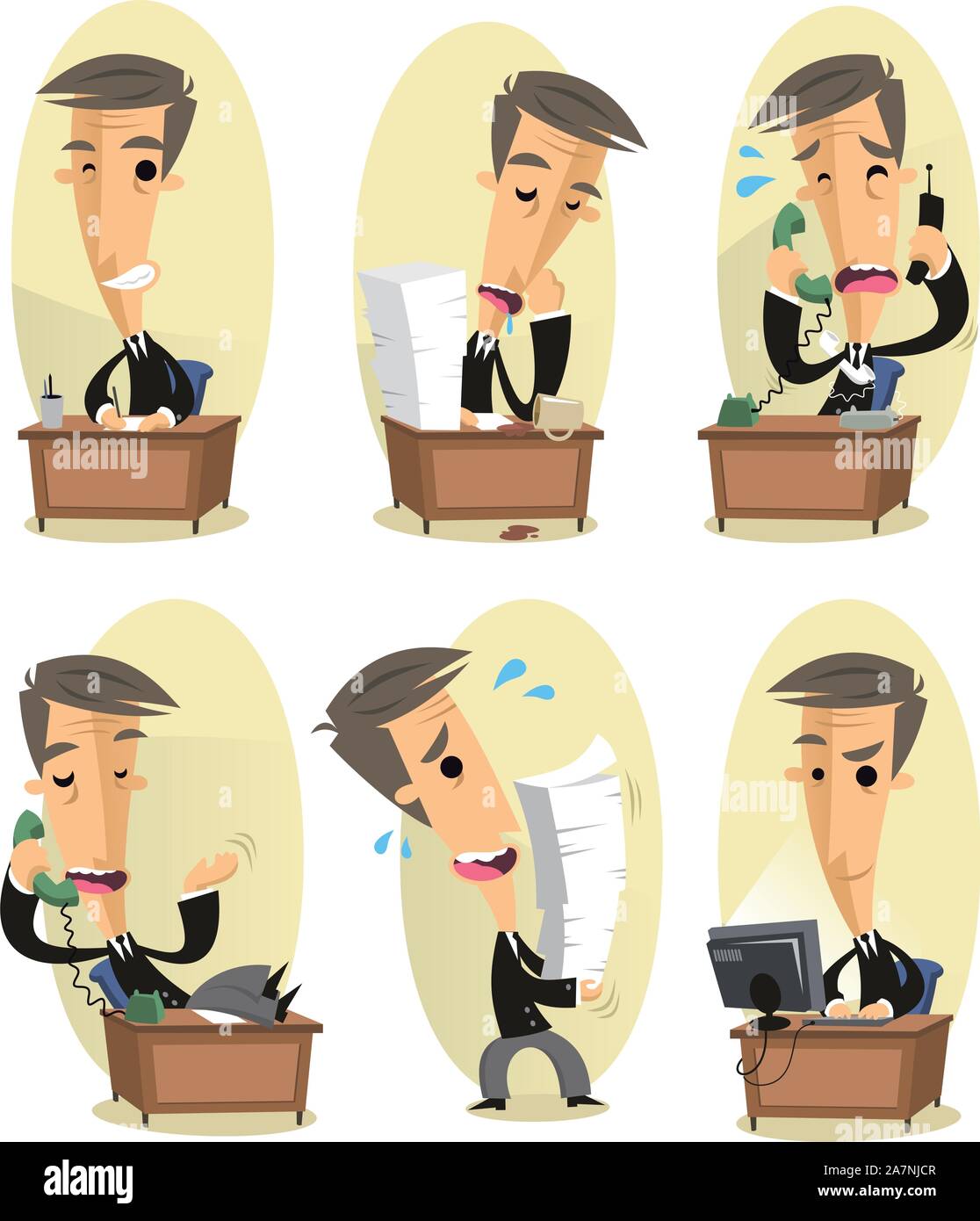 Fun time office Stock Vector Images - Alamy