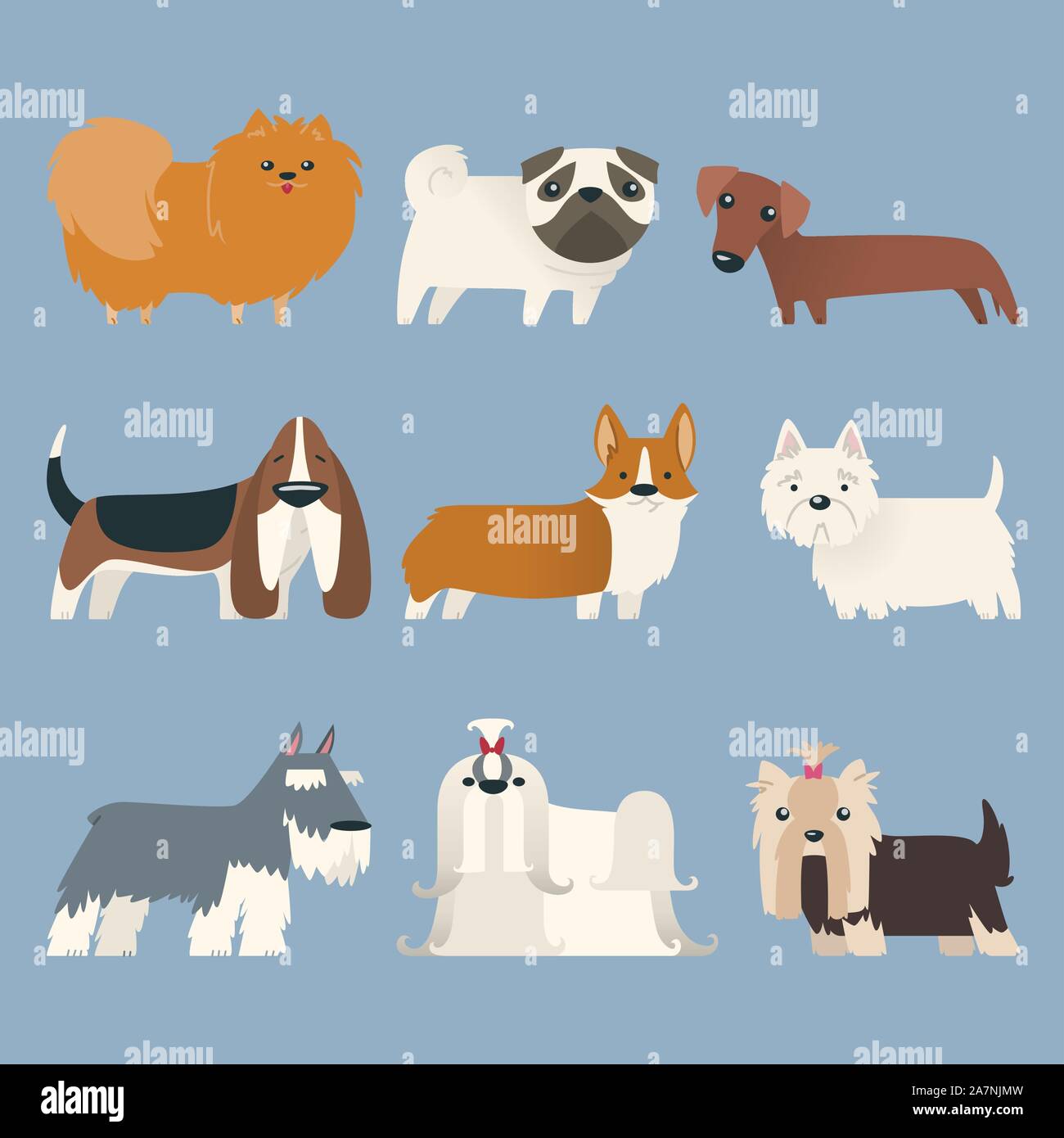 Mixed breeds Stock Vector Images - Alamy