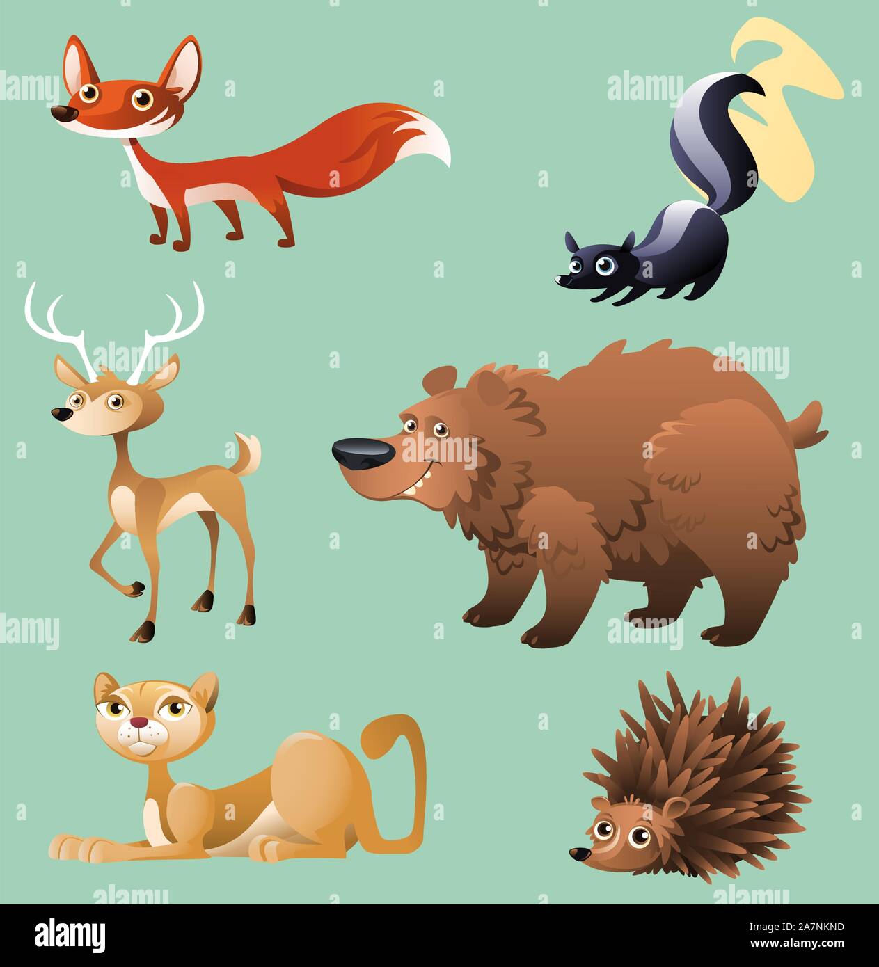 Forest Animals Skunk