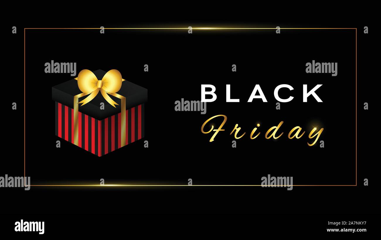 Black friday red gift Stock Vector Images - Alamy