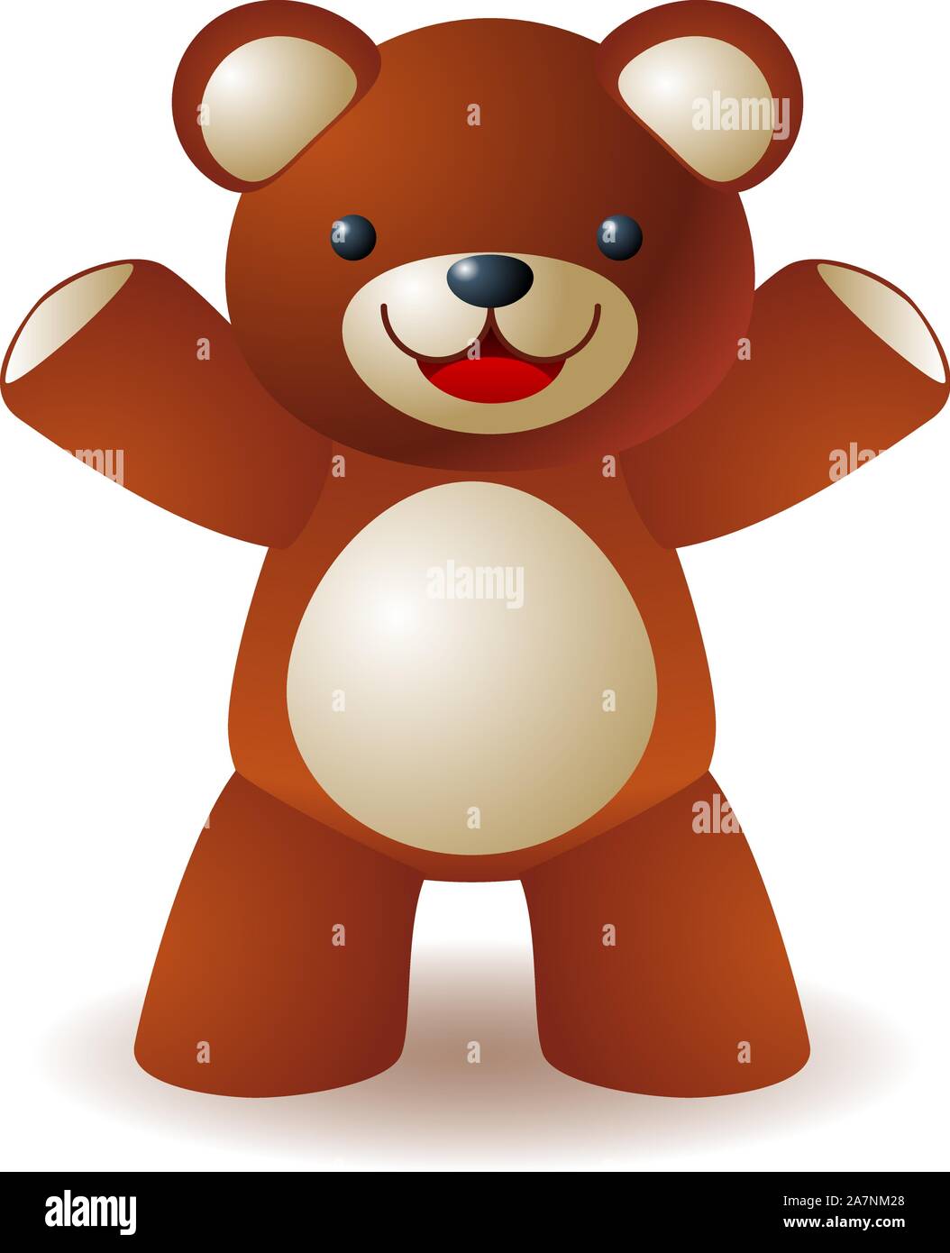 Little Stuffed Fluffy Playfull Child Brown Bedtime Teddy Bear Toy ...