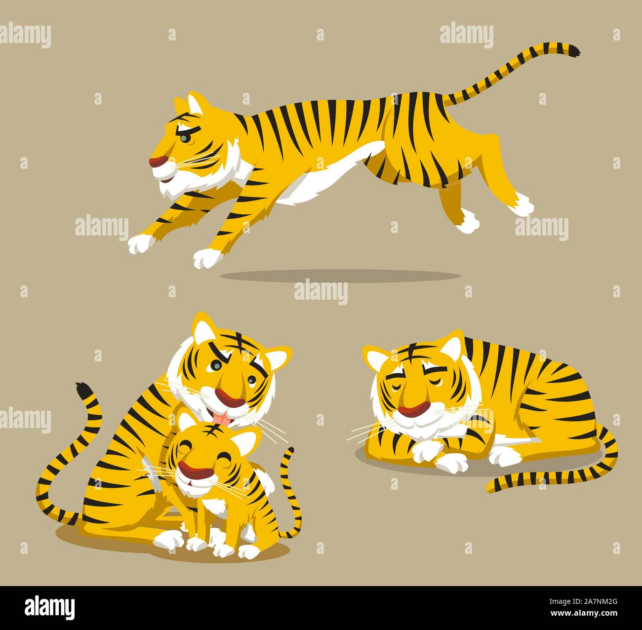 Animated Tiger Running