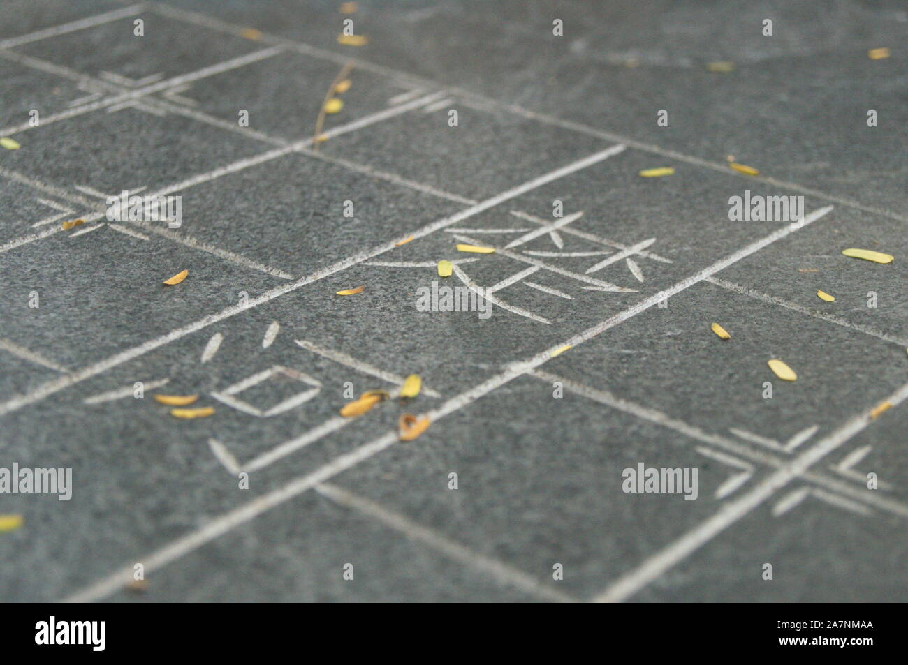 Chinese chess on slate Stock Photo - Alamy