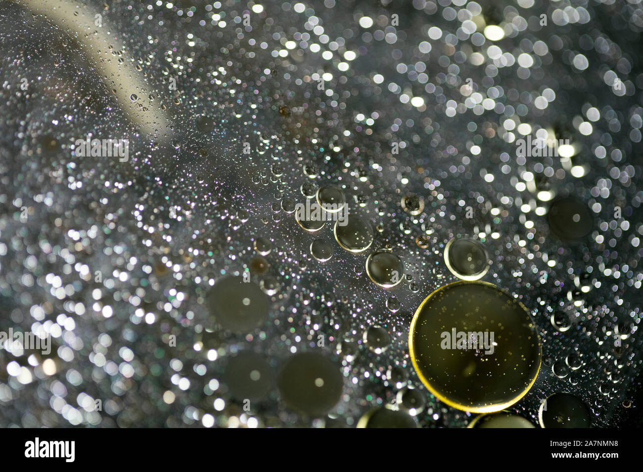 Oil bubbles on water macro background fifty megapixels high quality ...