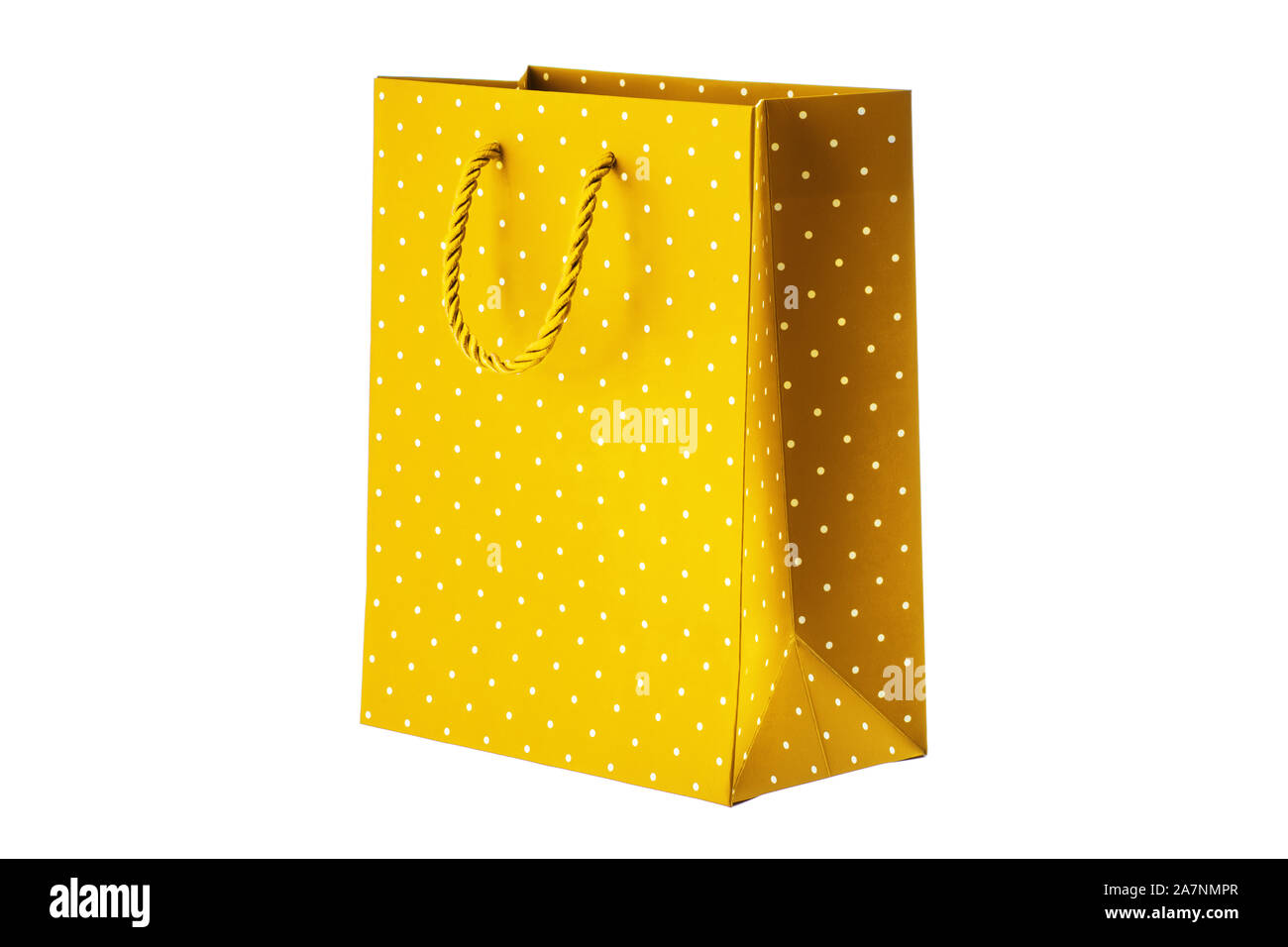 Yellow bag gift present Cut Out Stock Images & Pictures - Alamy