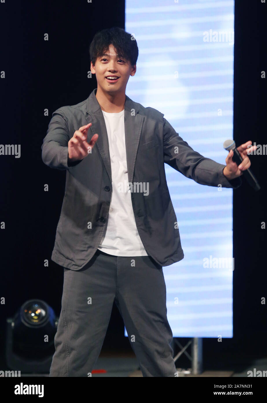 **TAIWAN OUT**Japanese actor and model Ryoma Takeuchi attends the 2019 ...