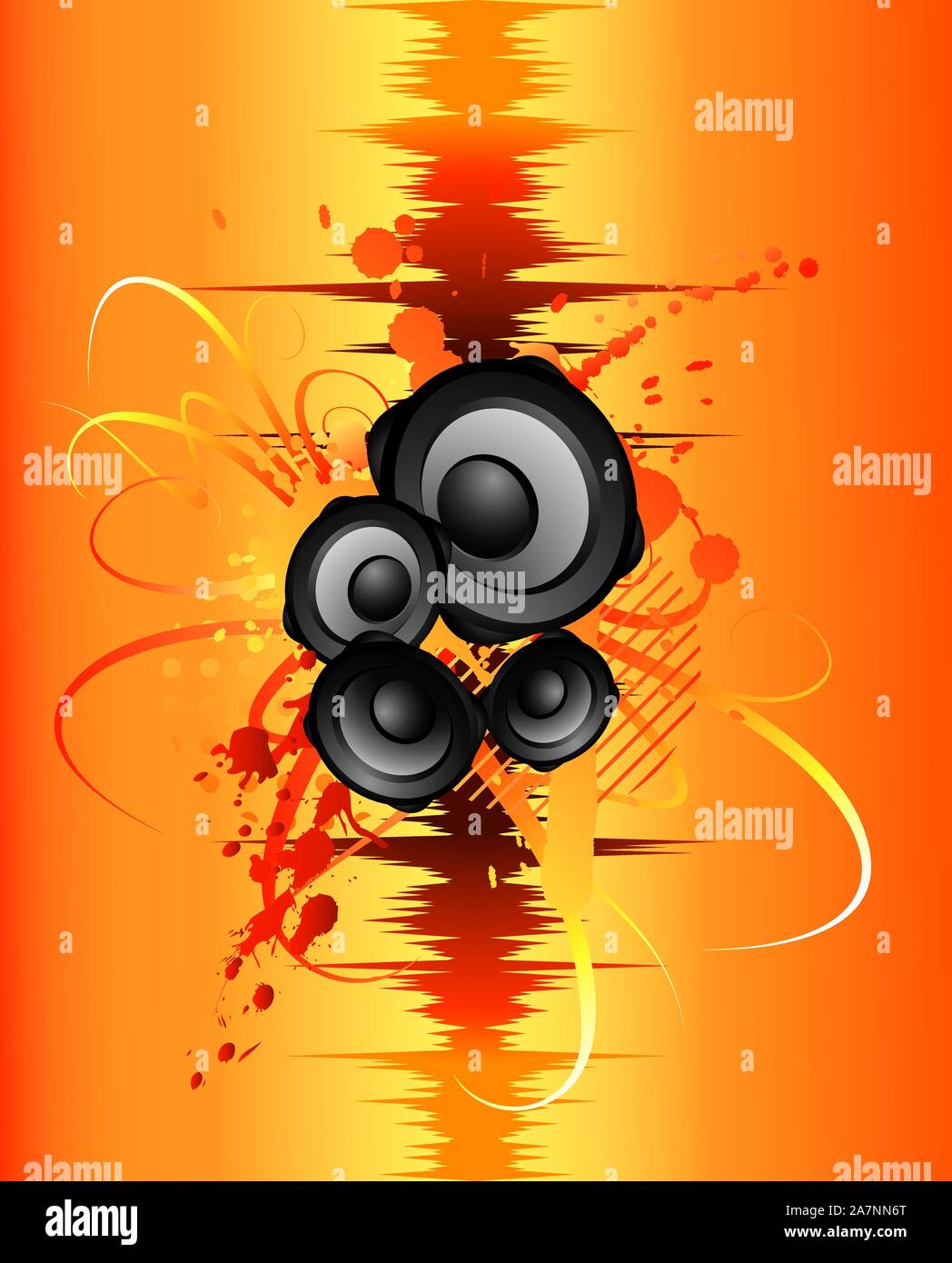 Sound wave background Stock Vector Image & Art - Alamy