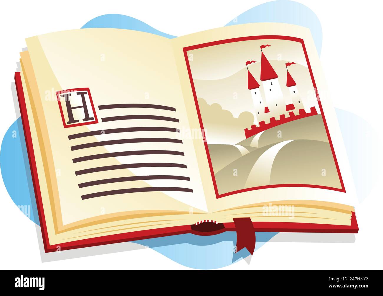 Magic music book Stock Vector Images - Alamy