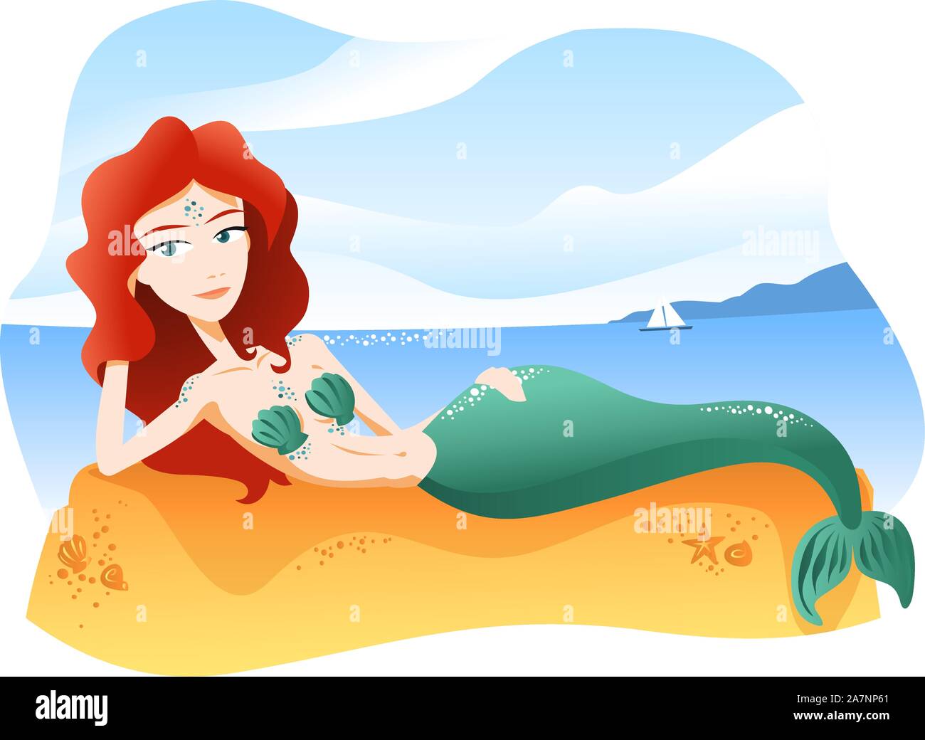 Beach rock art Stock Vector Images - Alamy