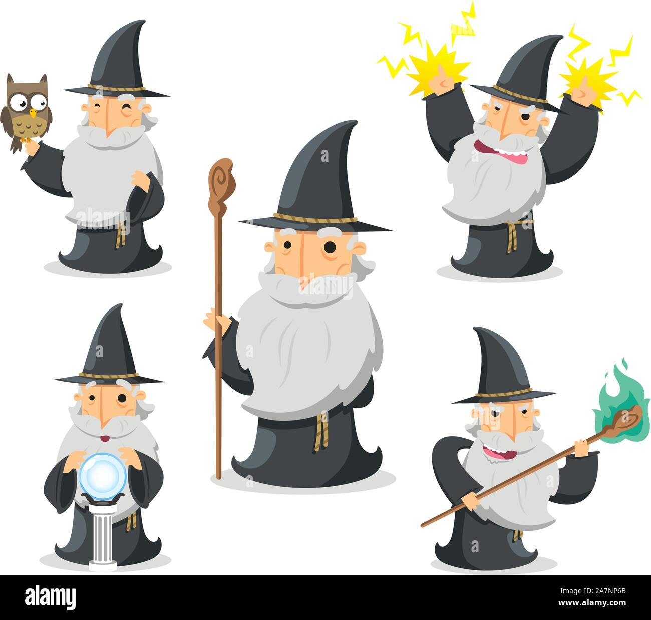 Wizard owl Cut Out Stock Images & Pictures - Alamy