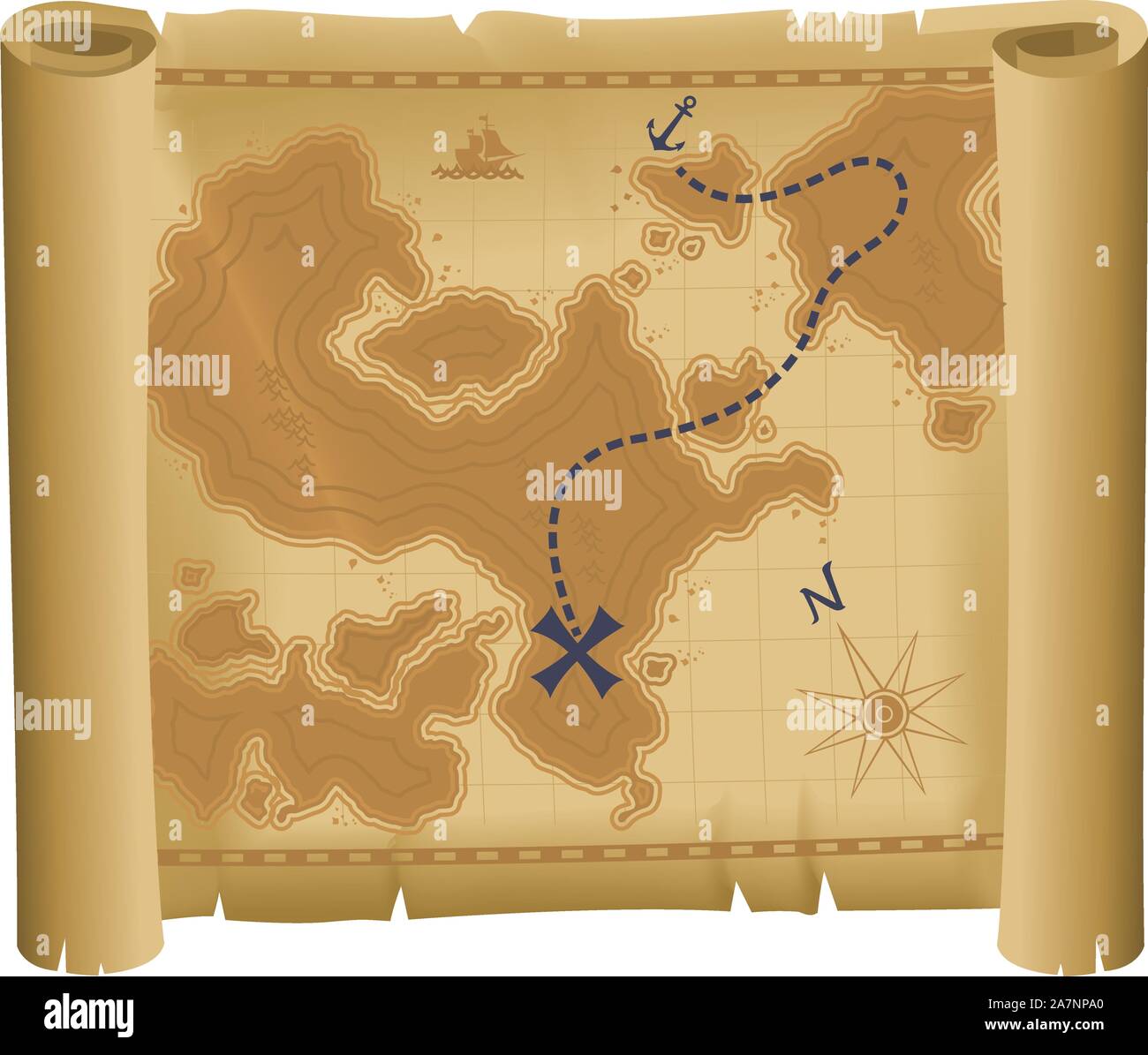 Treasure Map vector illustration Stock Vector Image & Art - Alamy Treasure Map vector illustration Stock Vector Image & Art - Alamy