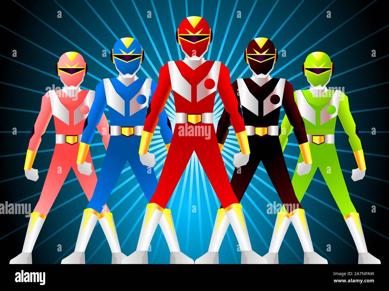 japan super hero team Stock Vector Image & Art - Alamy