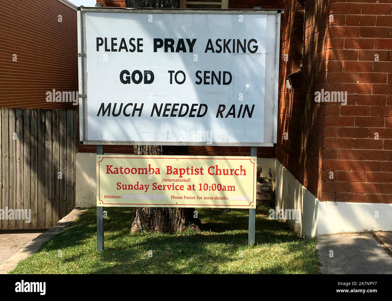 Praying For People Sign