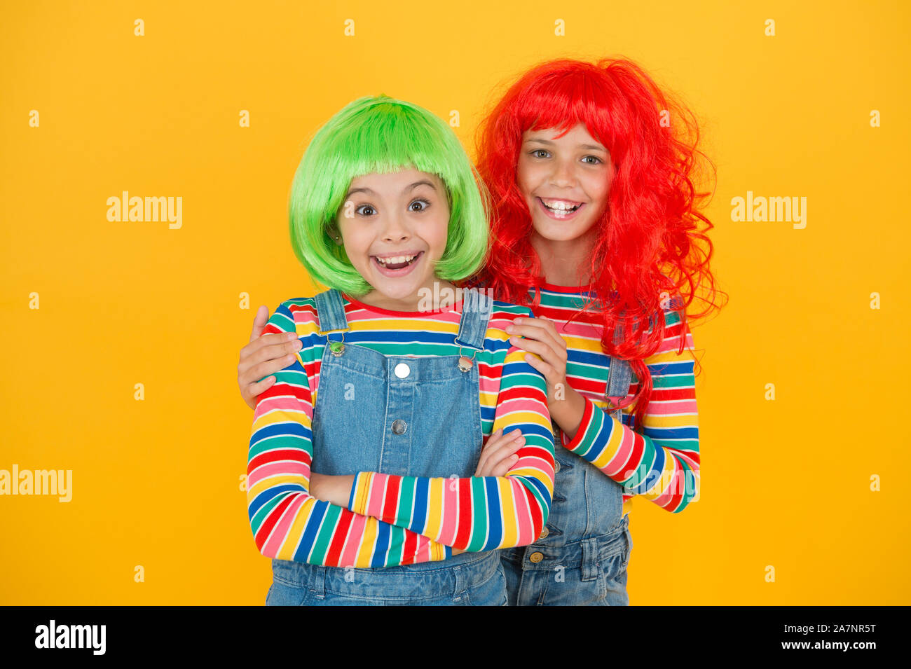 Happiness is in childs smile. Happy children yellow background. Small ...