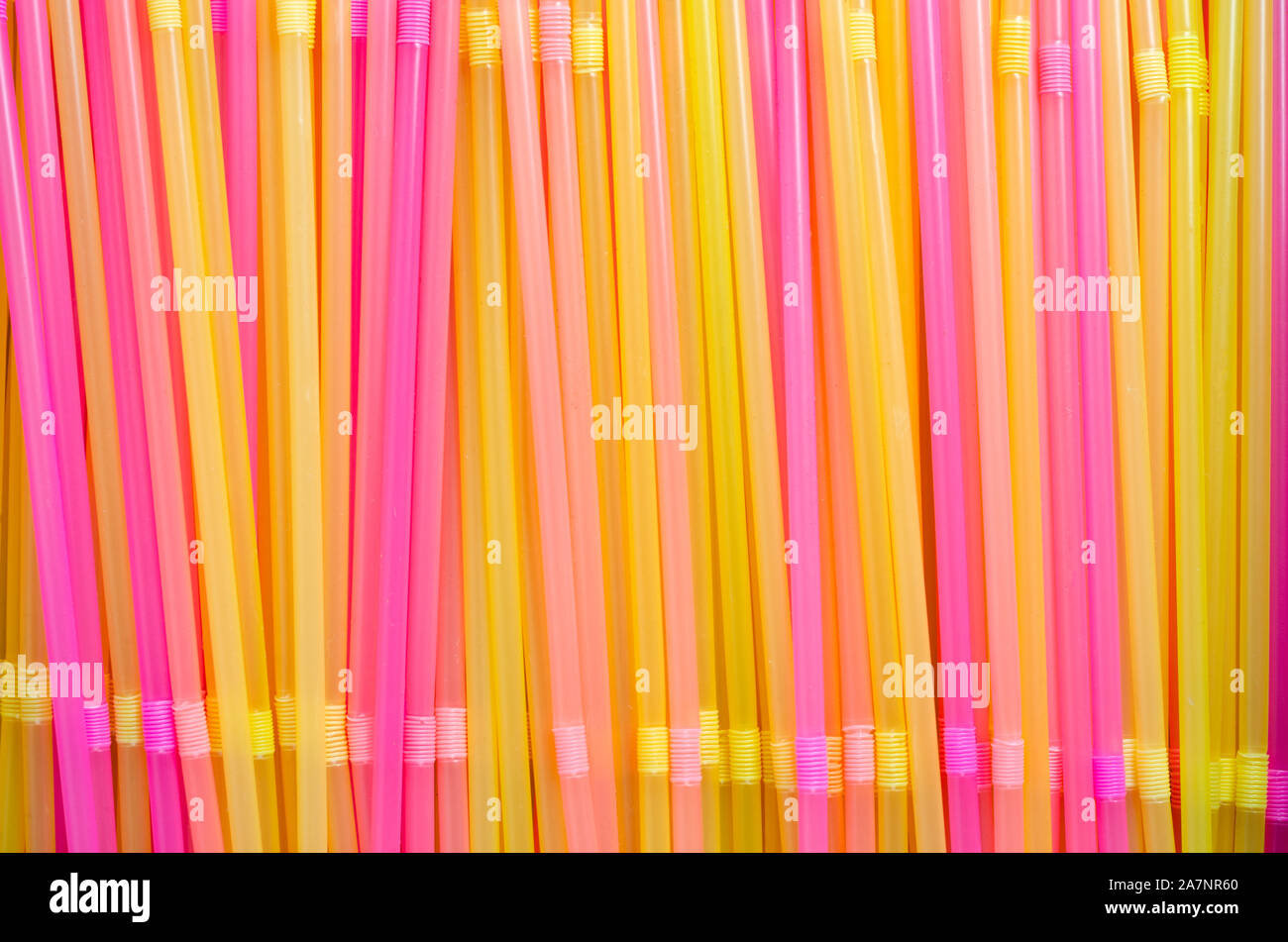 Colourful straws arranged vertically side by side Stock Photo - Alamy
