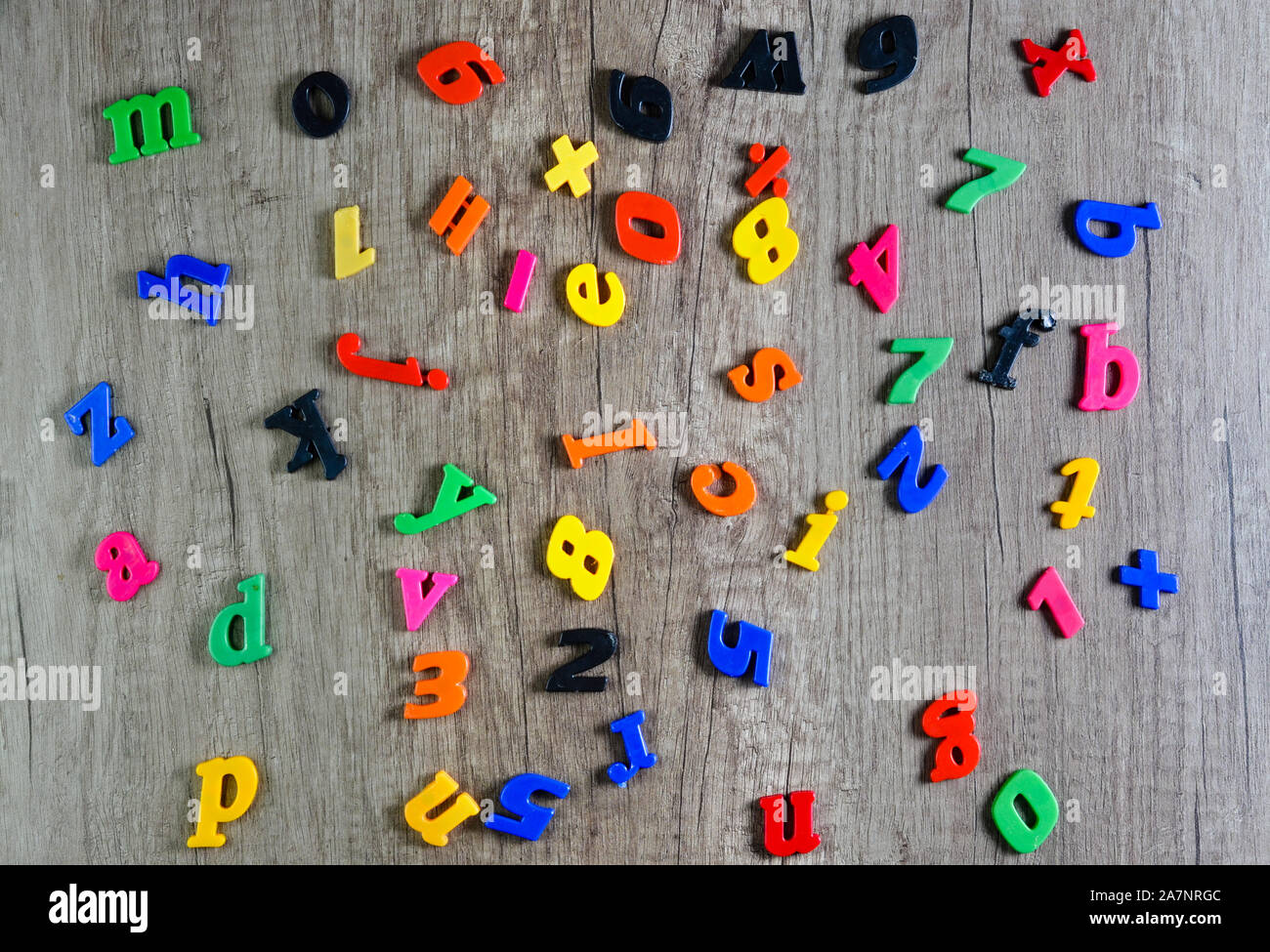 Multi color alphabet letters hi-res stock photography and images - Alamy