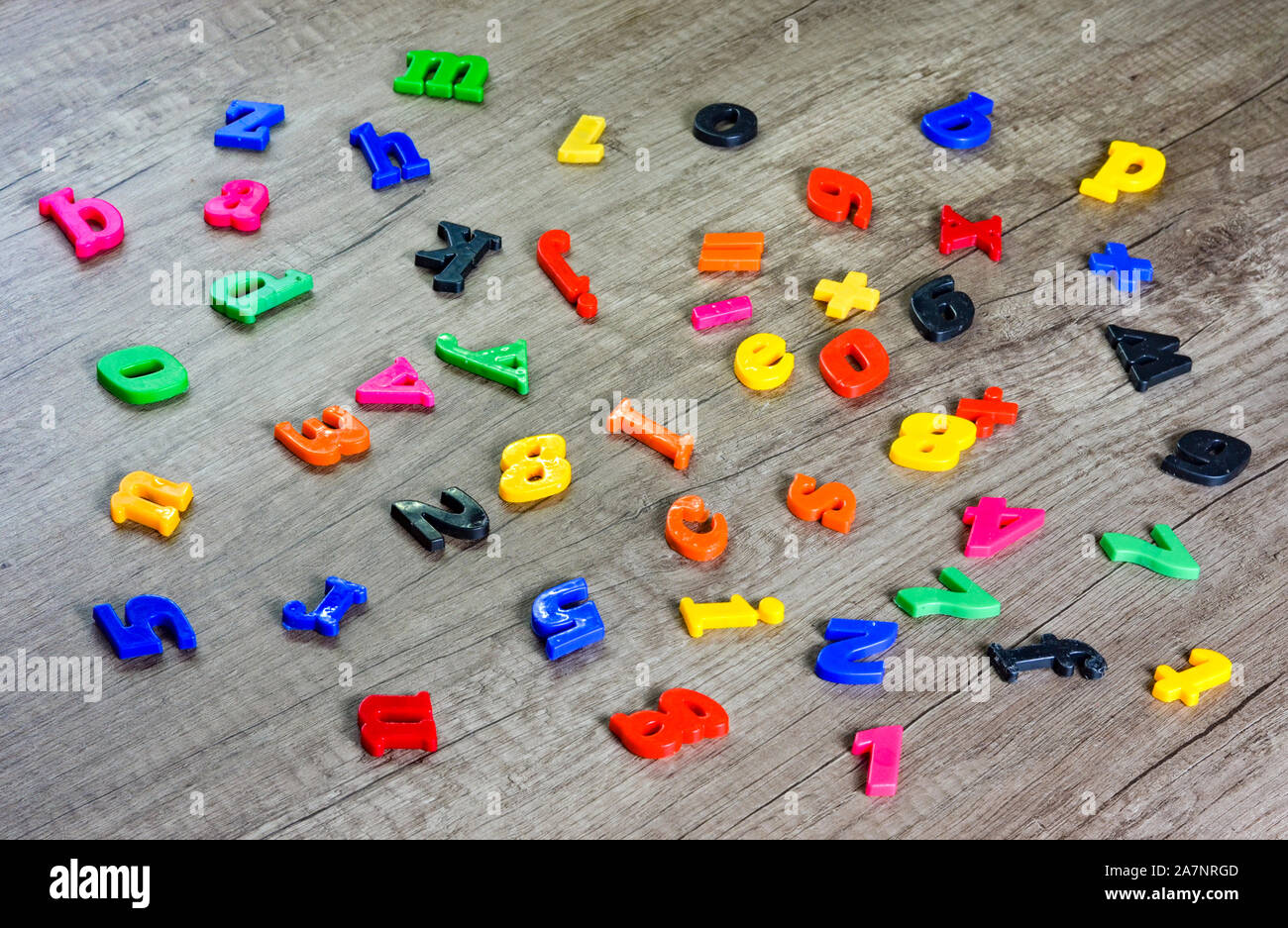 Multi color alphabet letters hi-res stock photography and images - Alamy