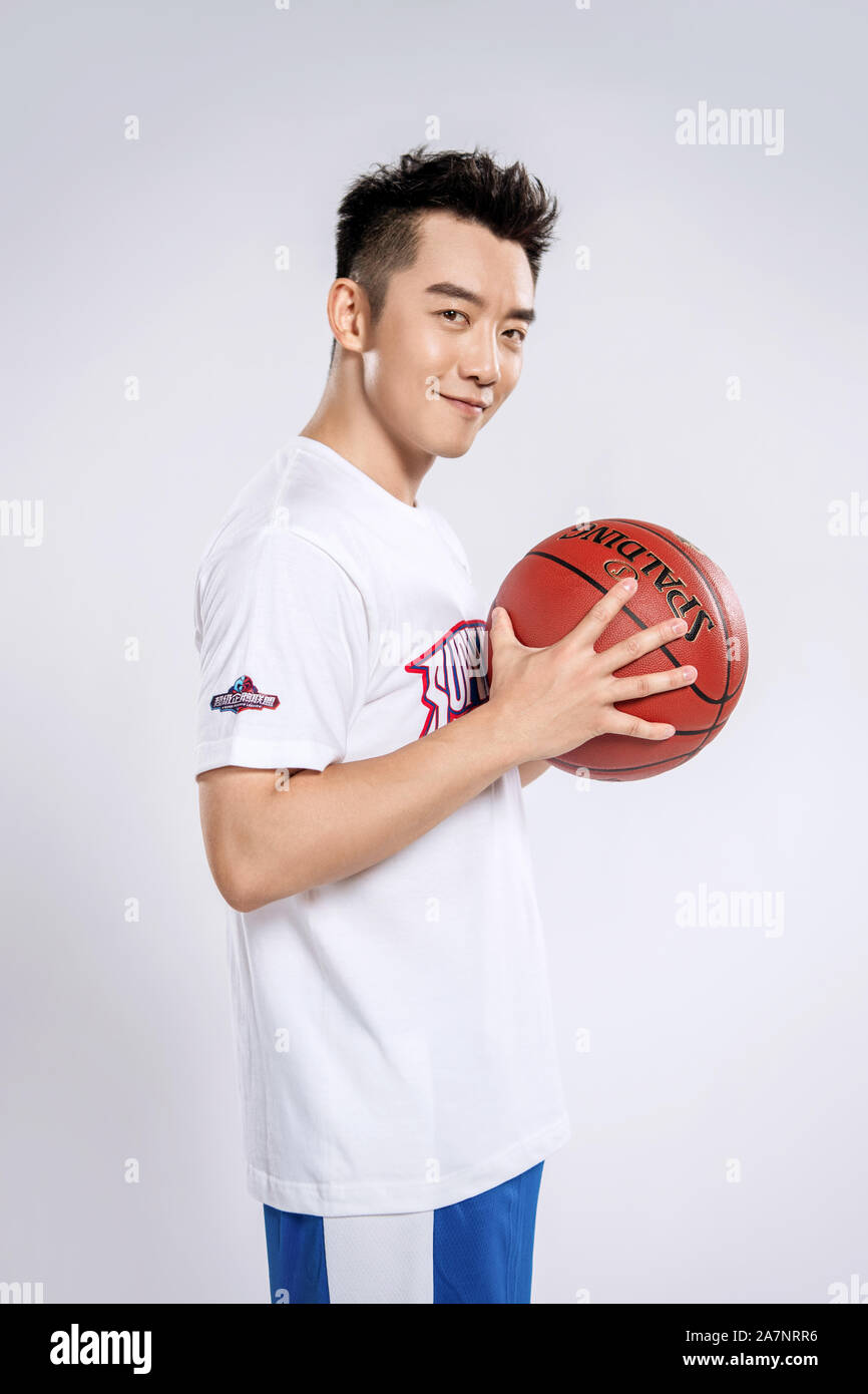 Chinese actor Ryan Zheng Kai poses during the filming session of official portraits for first ...