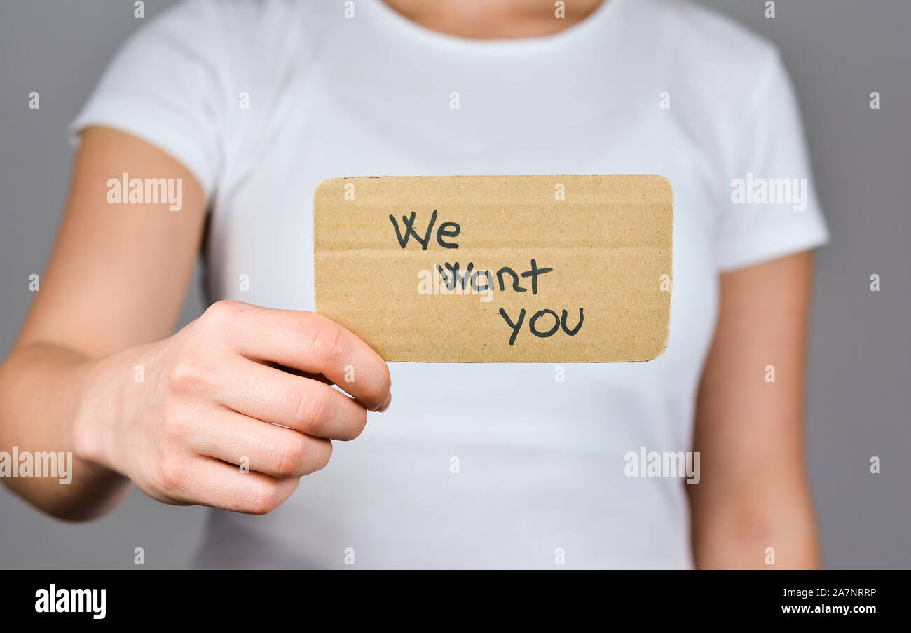 Hand written cardboard sign hi-res stock photography and images - Alamy