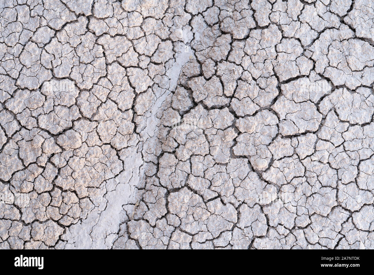 Dried mud along Fossil Exhibit Trail, Badlands National Park, SD, USA ...