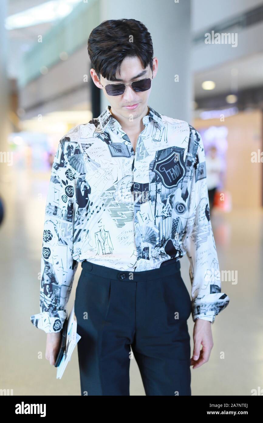 Chinese actor and singer Zhang Han or Hans Zhang arrives at the ...