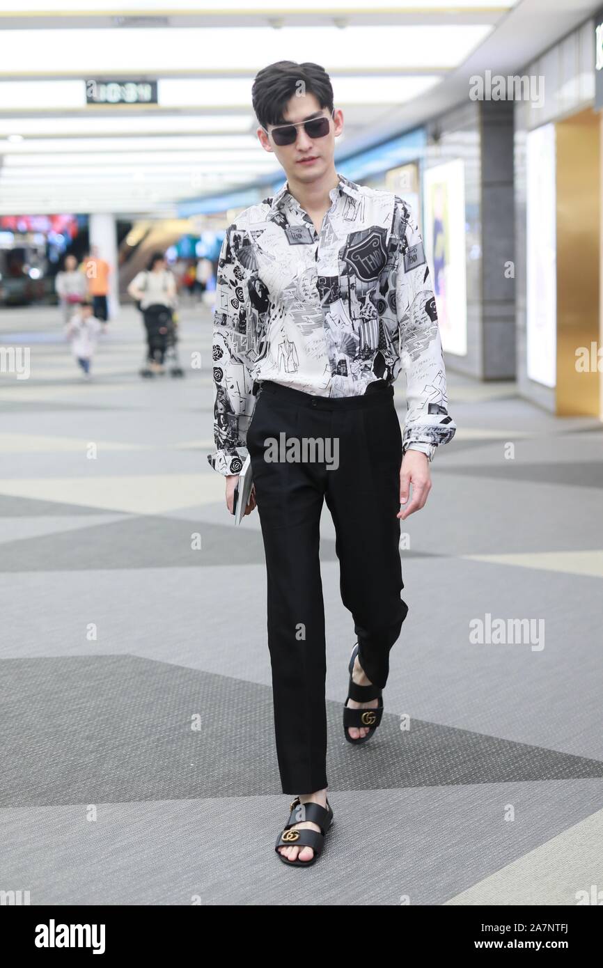 Chinese actor and singer Zhang Han or Hans Zhang arrives at the ...
