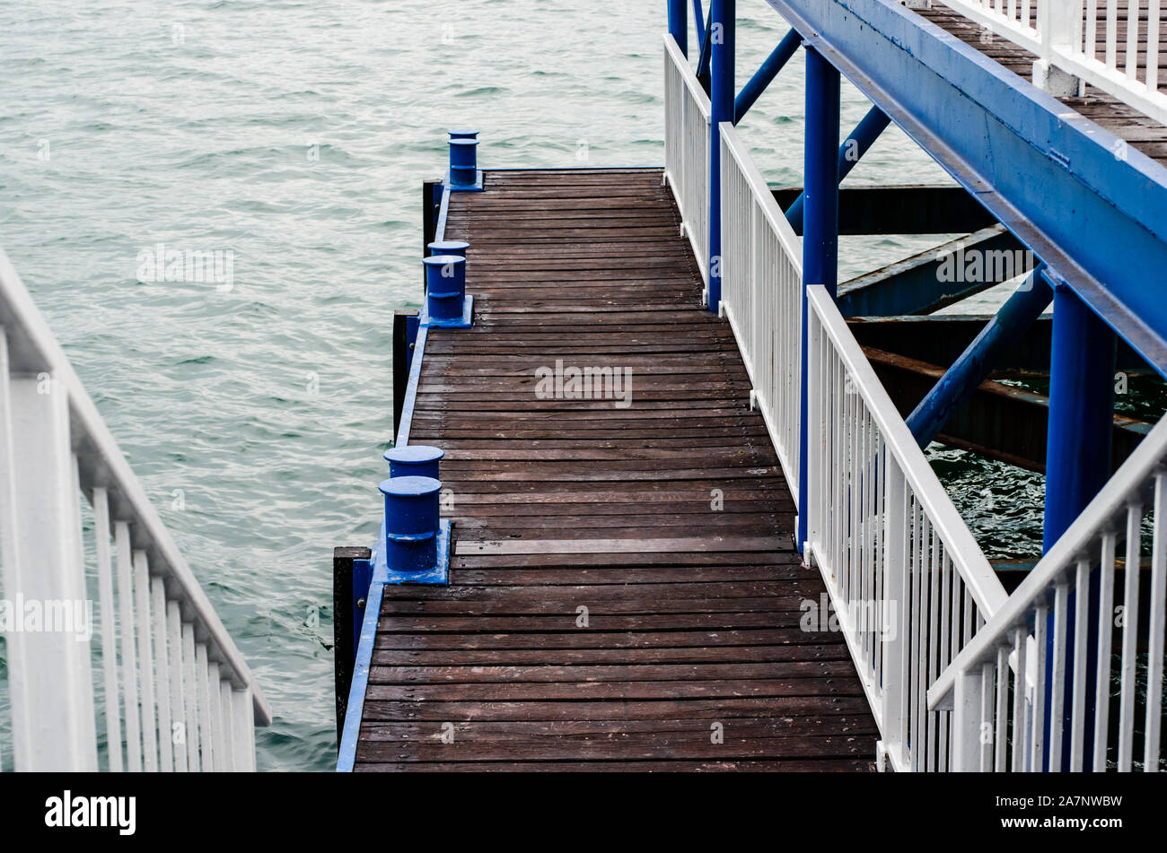 Staircase harbour pier hi-res stock photography and images - Alamy