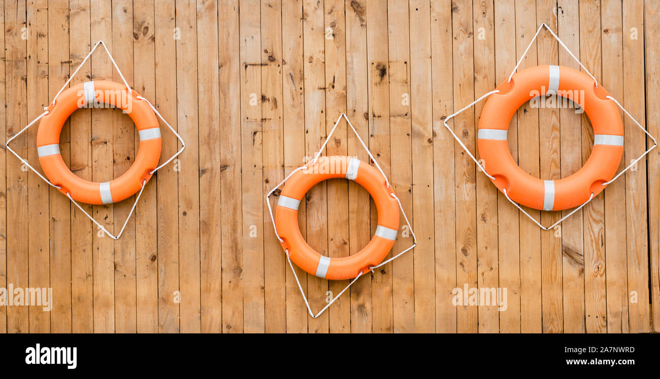 Orange lifeboats hi-res stock photography and images - Alamy