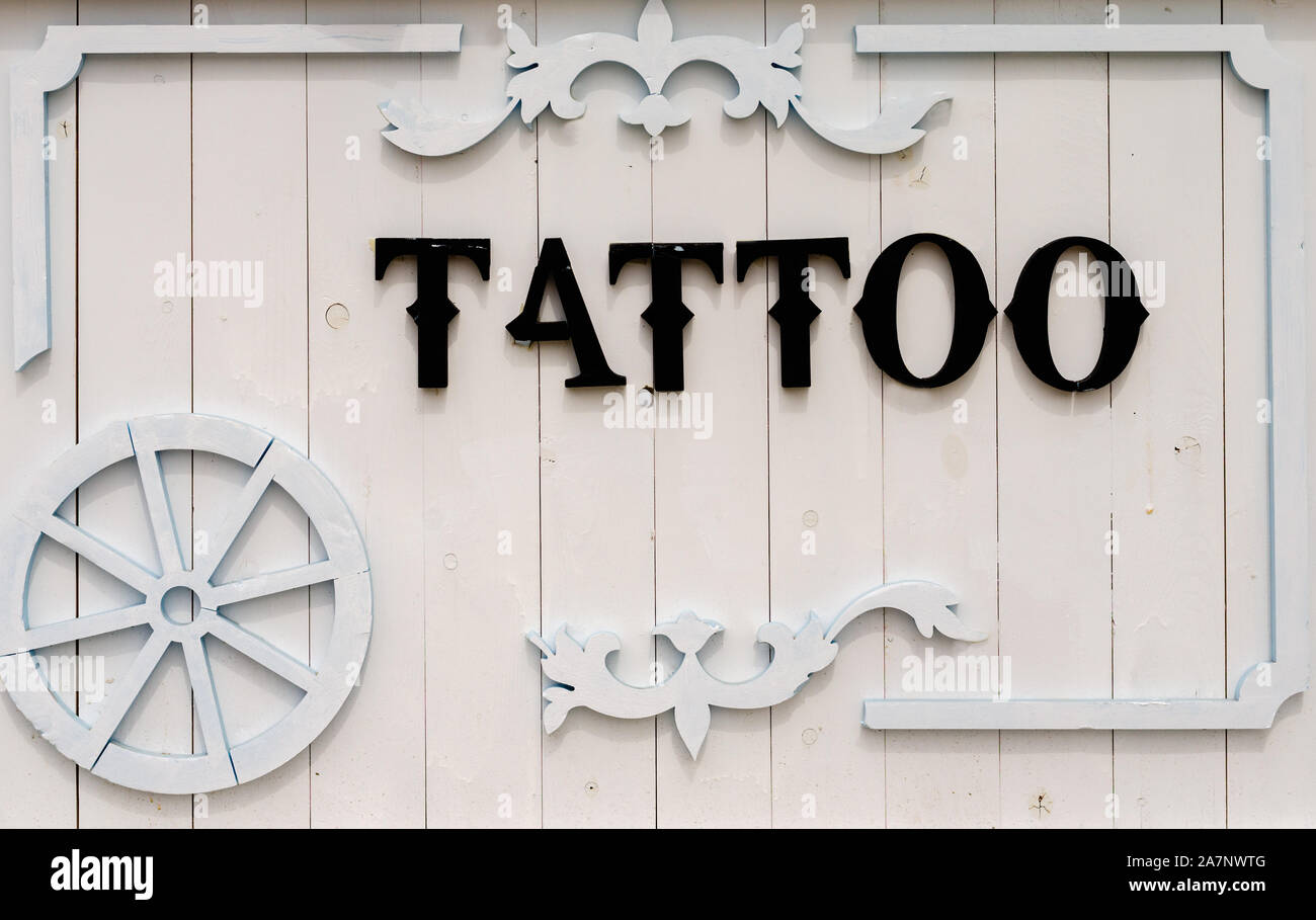 Word tattoo hi-res stock photography and images - Alamy