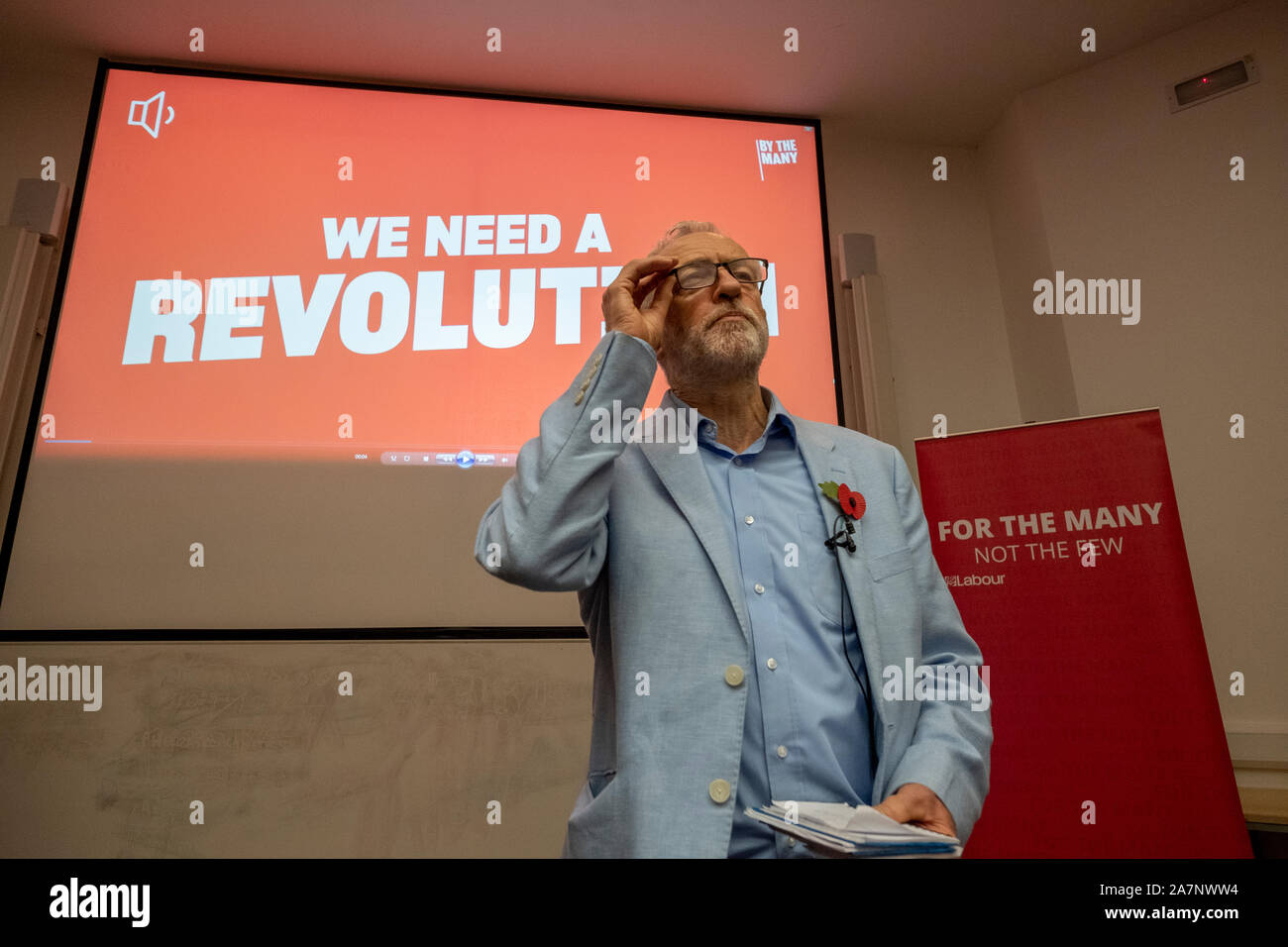 UK election 2019 Labour rally held at Gloucester University Oxstalls ...