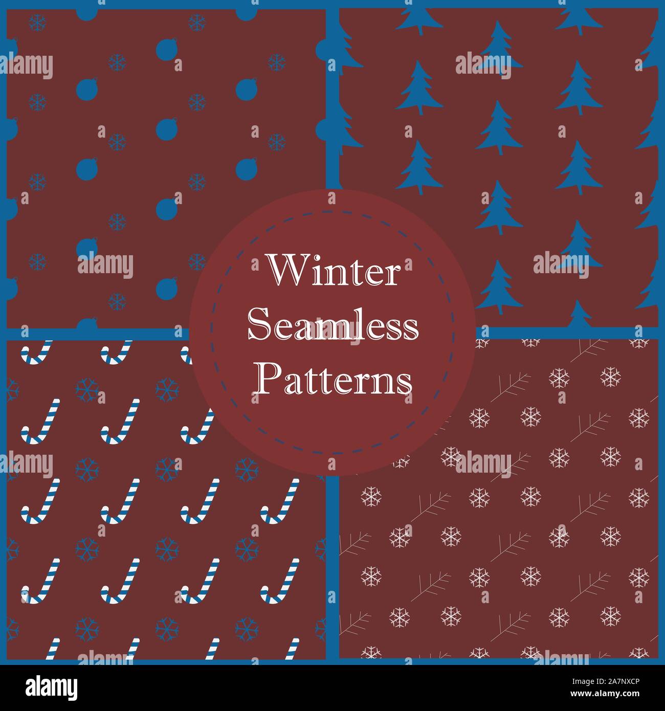 Winter Seamless Pattern. Vector Illustration Stock Vector Image & Art ...