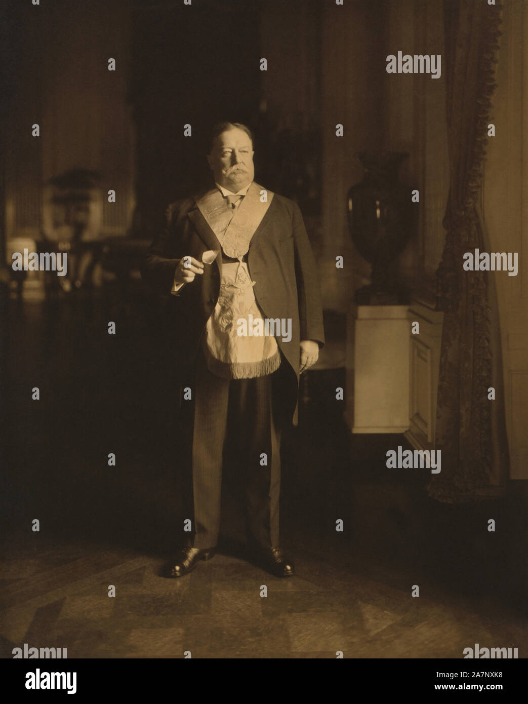 U.S. President William Howard Taft, Full-Length Portrait wearing full ...