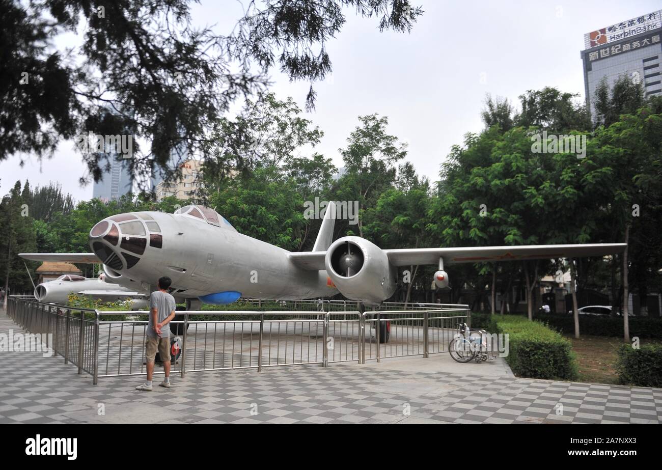 Warcraft, tank, machine gun and other army weapons are exhibited at ...