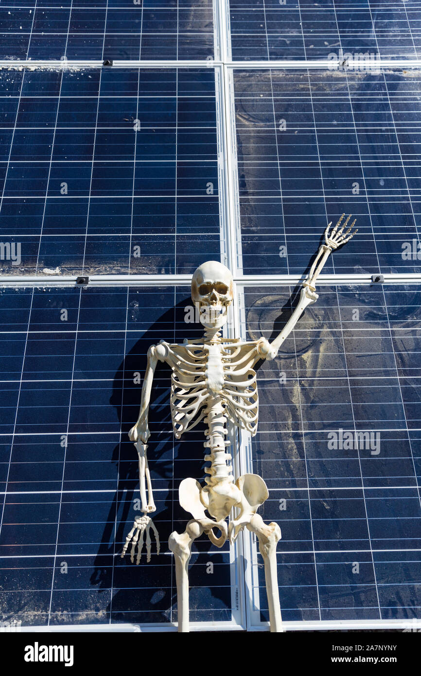 Human skeleton on desert hi-res stock photography and images - Alamy