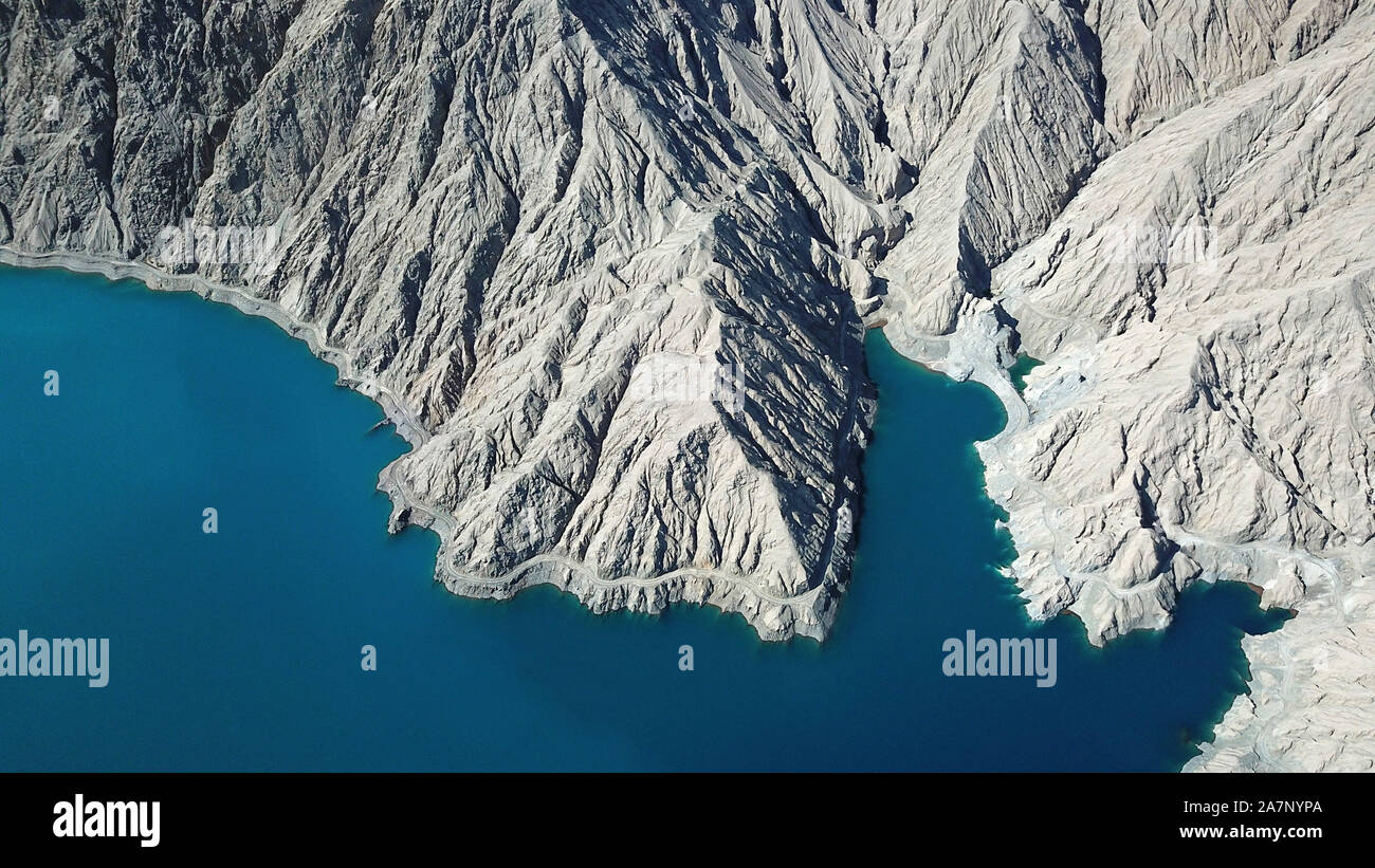 An aerial view of Milan River Reservoir, which was constructed in 2011 ...