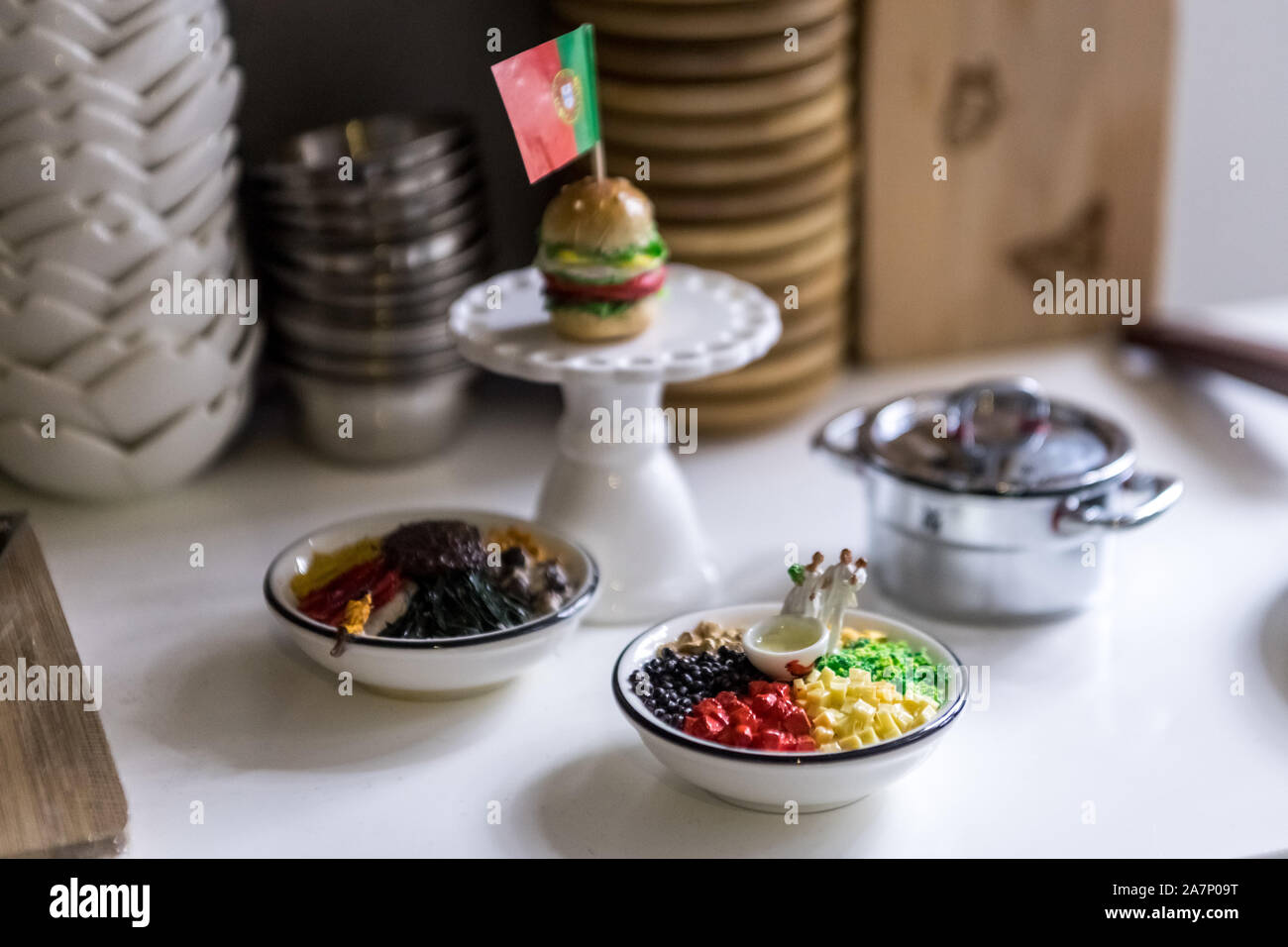 View of the miniature artworks capturing the Shanghai's history and ...