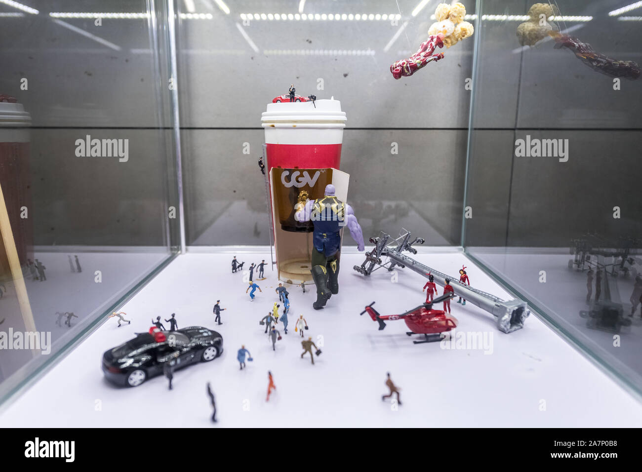 View of the miniature artworks capturing the Shanghai's history and ...