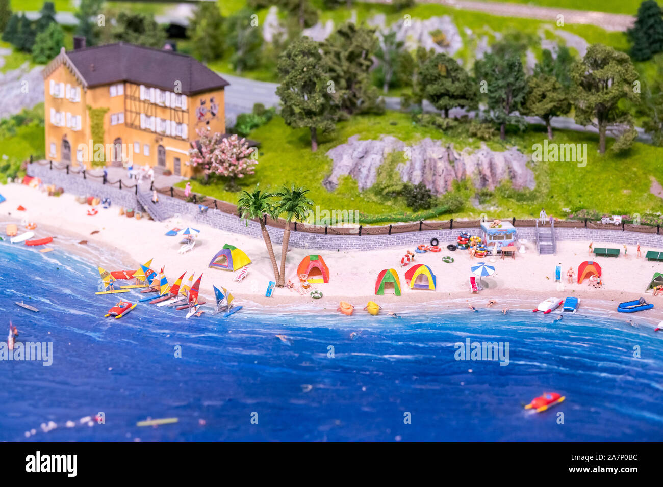 View of the miniature artworks capturing the Shanghai's history and ...