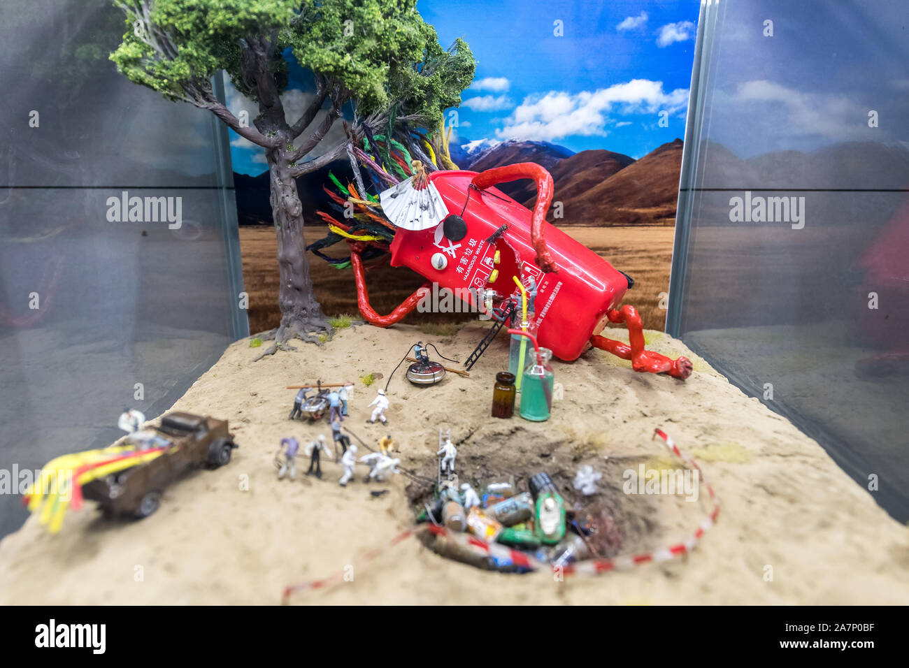 View of the miniature artworks capturing the Shanghai's history and ...