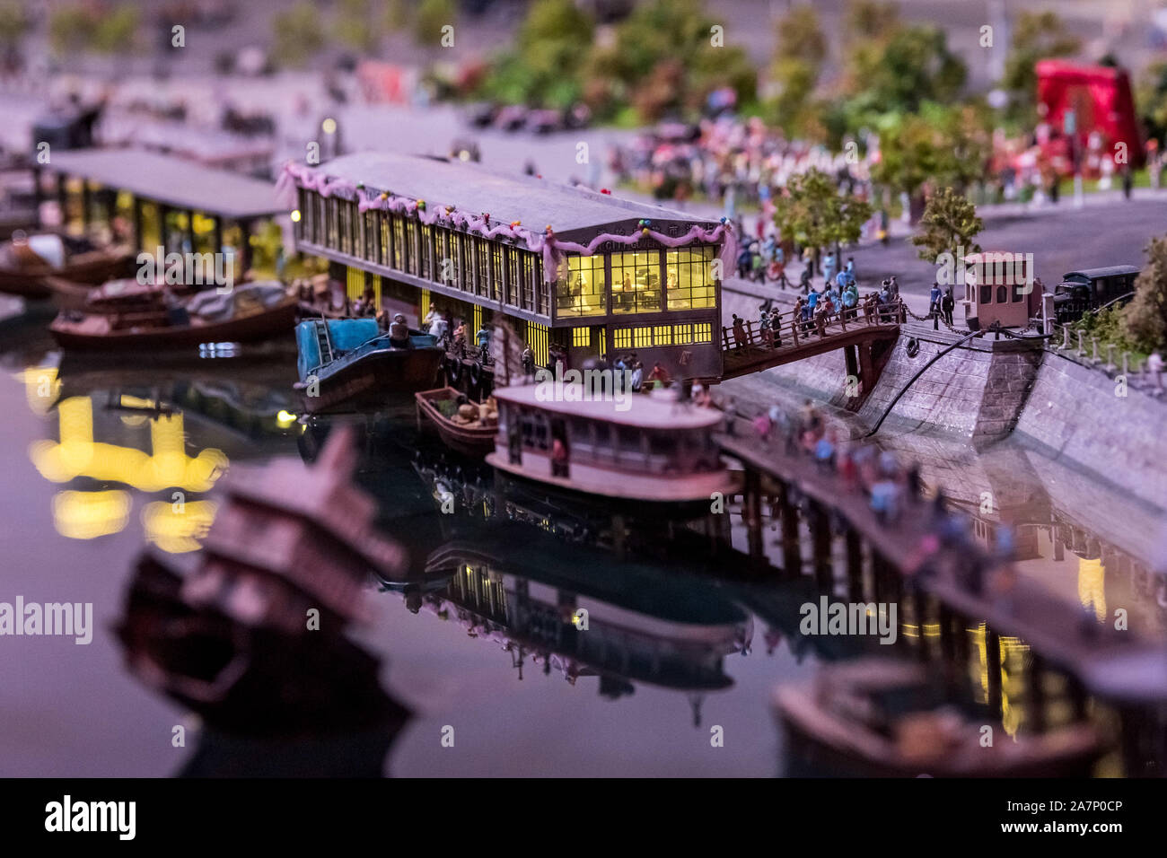 View of the miniature artworks capturing the Shanghai's history and ...