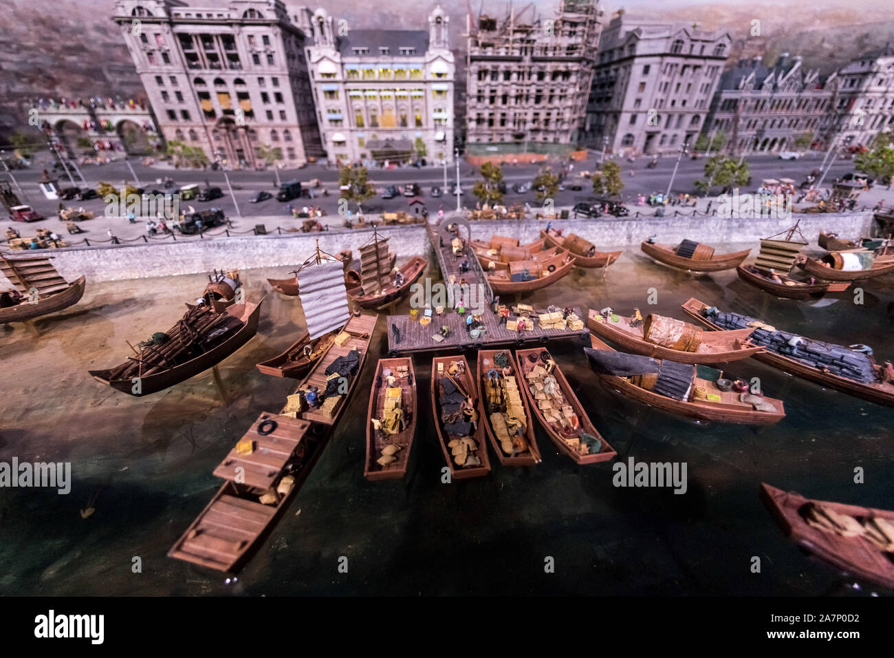 View of the miniature artworks capturing the Shanghai's history and ...