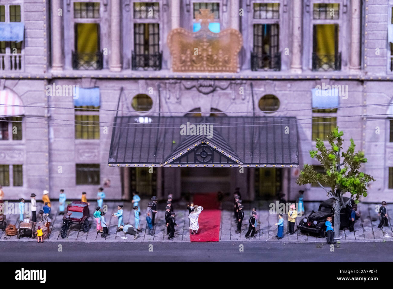 View of the miniature artworks capturing the Shanghai's history and ...